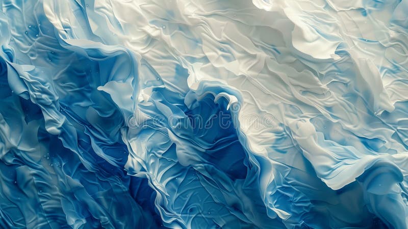 Flowing Blue and White Abstract Textures, a Serene and Fluid ...