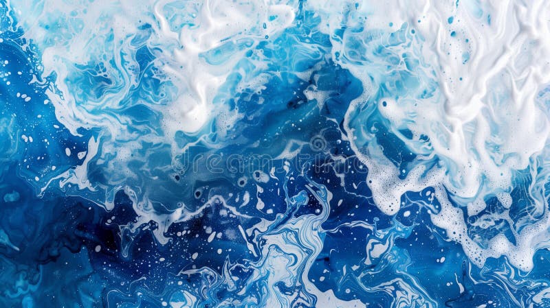 Flowing Blue and White Abstract Textures, a Serene and Fluid ...