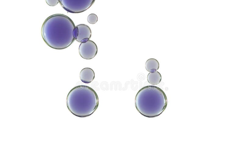 Flowing Purple Bubbles and a Light Background. Stock Photo - Image of ...