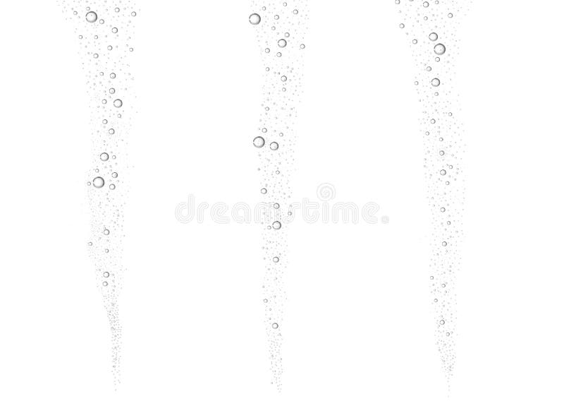 Three Cascades of Small Air Bubbles Stock Image - Image of moisture ...