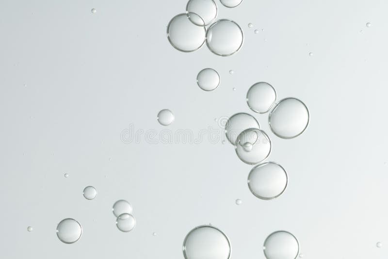 Flowing Bubbles Over a Gray Surface. Stock Image - Image of droplet ...