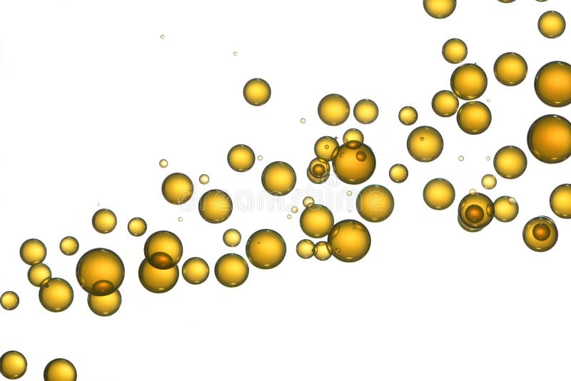 Yellow Bubbles in a Beautiful Pattern Stock Image - Image of essential ...