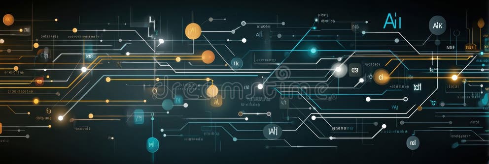 Flowing Characters Illustrate Advanced AI Language Processing and Logic Connections in a Dynamic ...