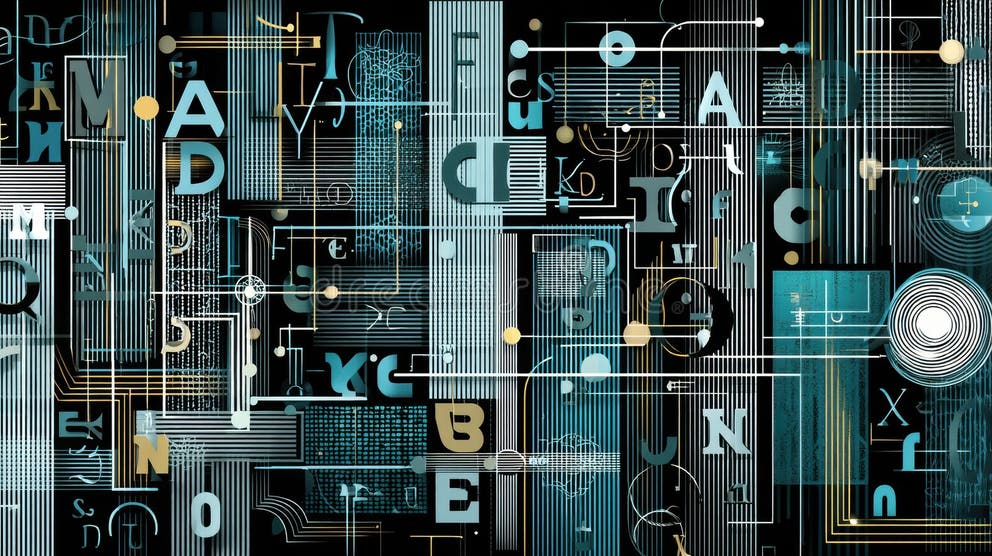 Flowing Characters and Logic Chains Illustrate AI Language Processing ...