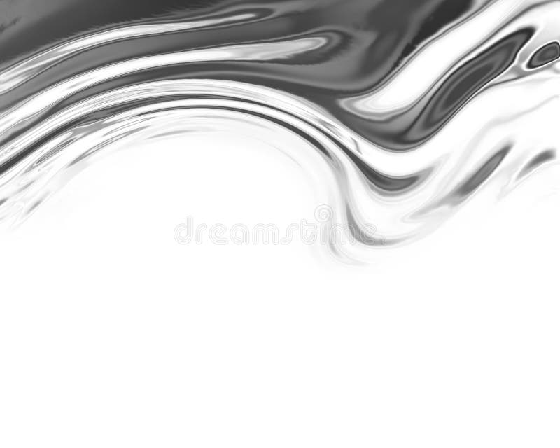 Flowing Chrome or Metallic Background Stock Illustration - Illustration ...