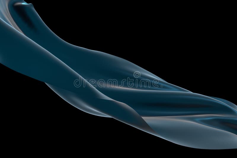 Flowing Cloth, Abstract Color Background, 3d Rendering Stock ...