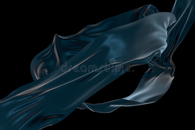 Flowing Cloth, Abstract Color Background, 3d Rendering Stock ...