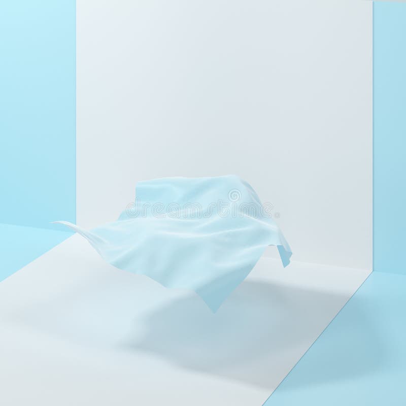 Flowing Cloth, Abstract Color Background, 3d Rendering Stock ...