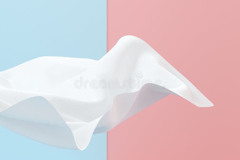 Flowing Cloth, Abstract Color Background, 3d Rendering Stock ...