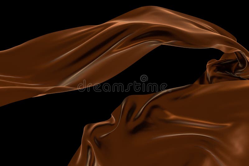 Flowing Cloth, Abstract Color Background, 3d Rendering Stock ...