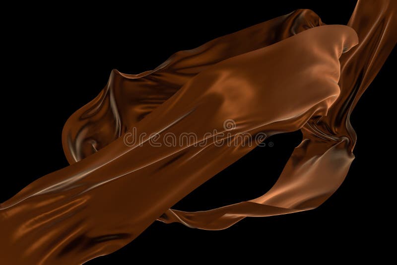 Flowing Cloth, Abstract Color Background, 3d Rendering Stock ...