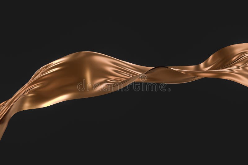Flowing Cloth, Abstract Color Background, 3d Rendering Stock ...