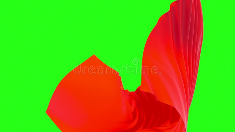 Flowing Red Cloth Background with Alpha Channel, 3d Rendering Stock ...