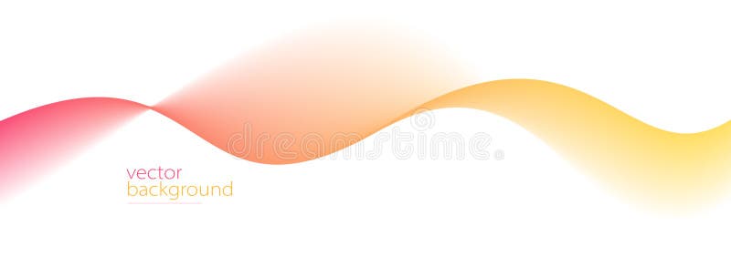 Flowing Color Curve Shape with Soft Gradient Vector Abstract Background ...