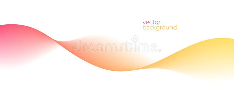 Flowing Color Curve Shape with Soft Gradient Vector Abstract Background ...
