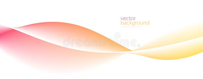 Flowing Color Curve Shape with Soft Gradient Vector Abstract Background ...