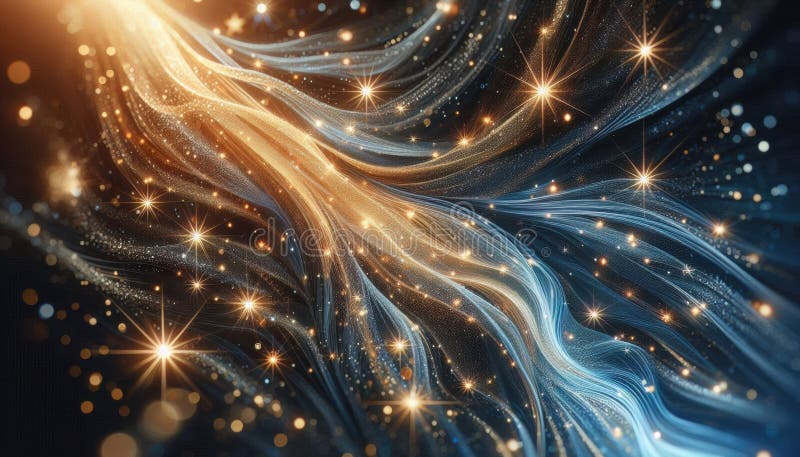 AI Flowing Digital Particle Tri-color Lines Technology Background Image ...