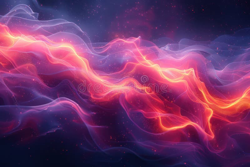 Flowing Colors: AI-Generated Abstract Liquid Light Background Stock ...