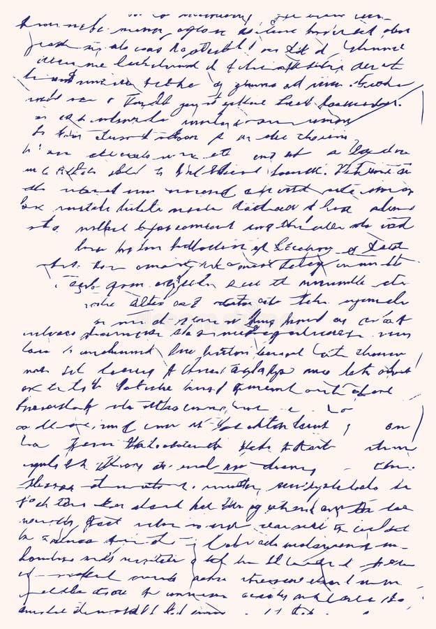 Vector Abstract Hand Writing Design Stock Vector - Illustration of font ...