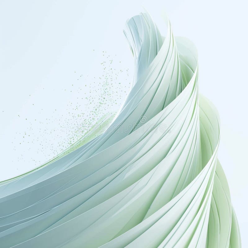 Flowing Curves Create Captivating Background in Immersive 3D Rendering ...