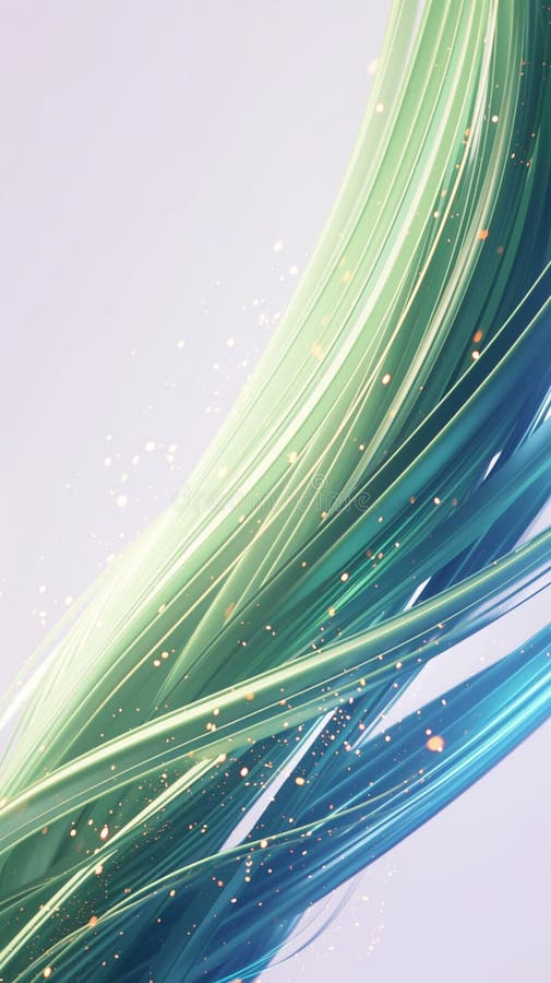 Flowing Curves Create Captivating Background in Immersive 3D Rendering ...