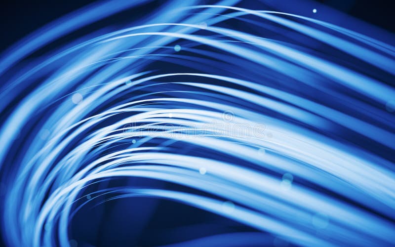 Flowing Curves with Glowing Neon Lines, 3d Rendering Stock Illustration ... Flowing Curves with Glowing Neon Lines, 3d Rendering Stock Illustration ...
