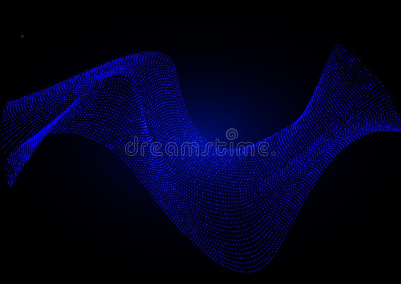 Flowing Dots Abstract Background Stock Vector - Illustration of design ...