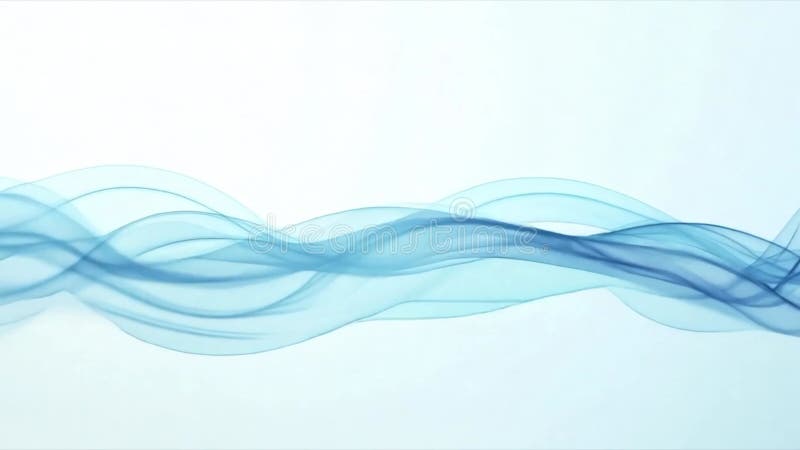 Flowing Energy Animation Smooth Blue Waves of Light and Motion in a ...