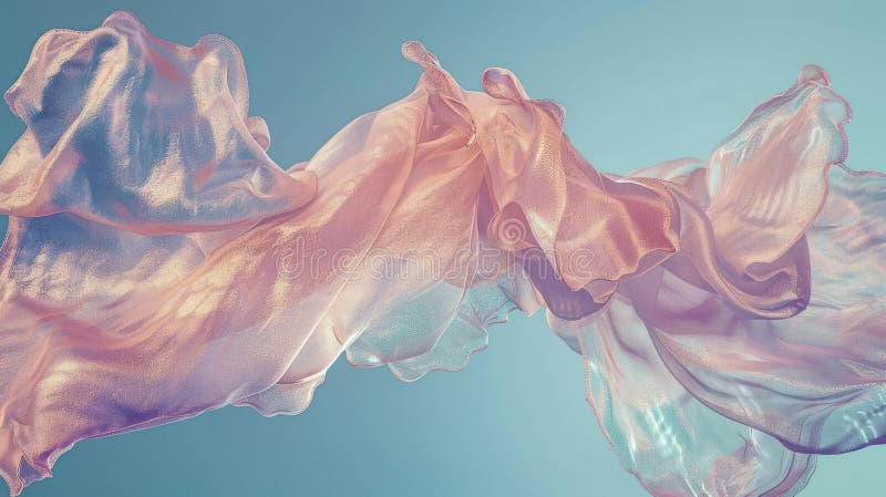 A Flowing, Ethereal Fabric Creating a Dreamy, Abstract Visual Effect ...