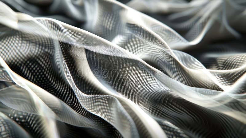 Flowing Fabric Creates Mesmerizing Wave Patterns of Light and Shadow ...