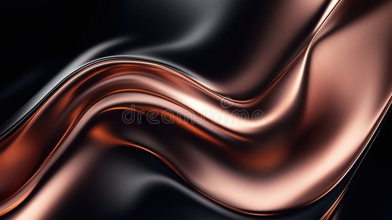 Flowing Fabric Texture in Copper and Black Creates Elegant Look Stock ...