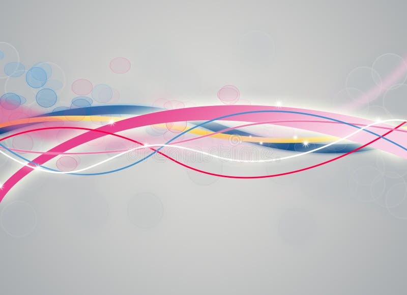 Flowing Fantasy Lines stock illustration. Illustration of flow - 14430264