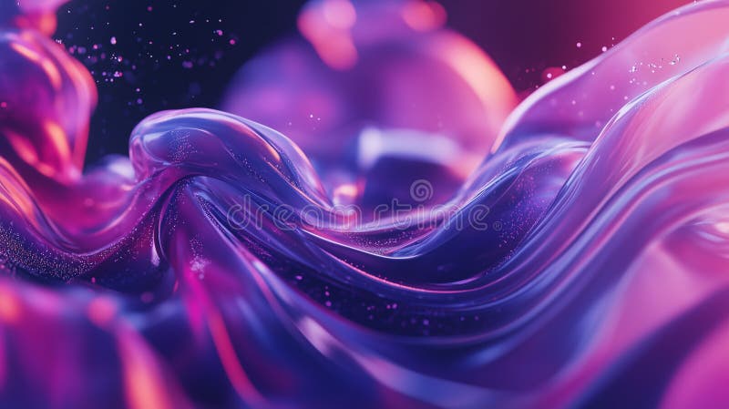 Flowing Forms and Seamless Color Gradients in Fluid Design Stock ...