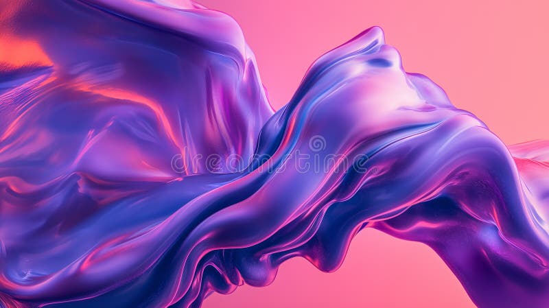 Flowing Forms and Seamless Color Gradients in Fluid Design Stock ...