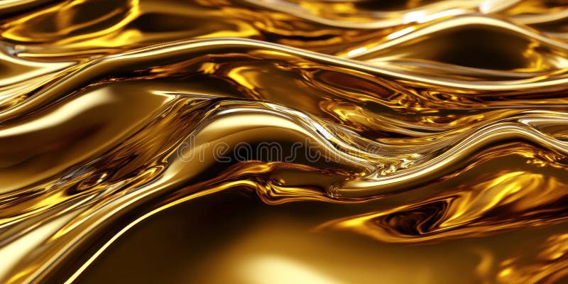 Flowing Gold Liquid Texture for Elegant Design Projects Stock ...