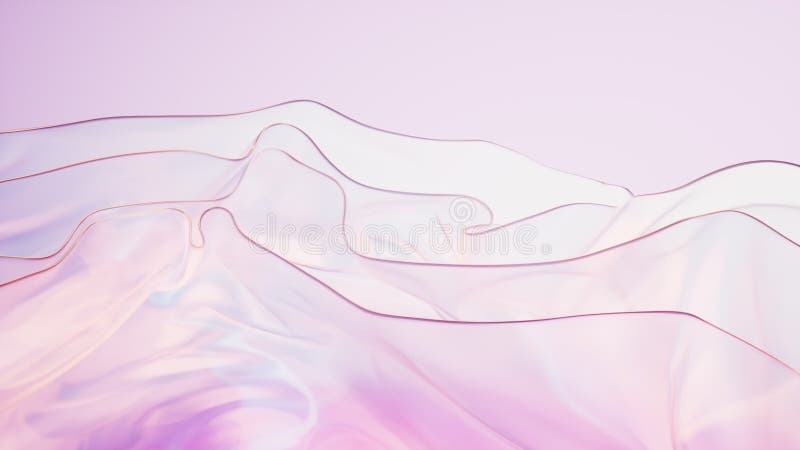 Flowing Gradient Transparent Multilayer Glass Background, 3d Rendering ...
