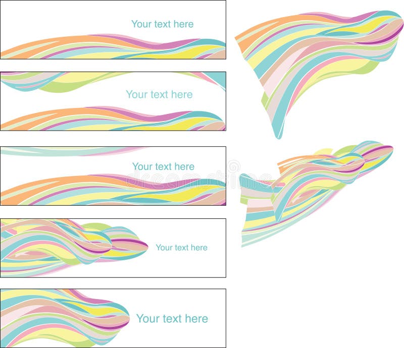 Flowing graphic/Banner stock vector. Illustration of expression - 33205043