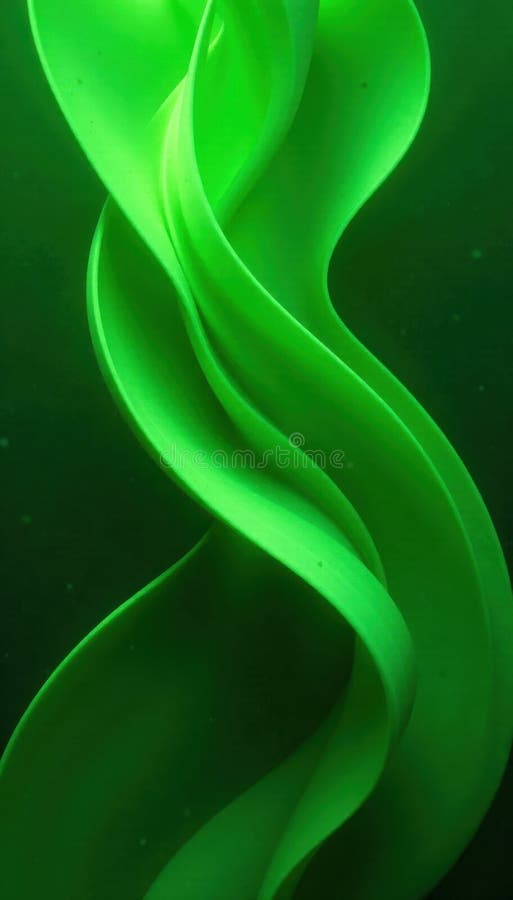 Flowing Green Lines, Intertwining, Creating Organic Shapes , Pattern ...