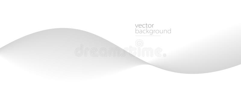 Flowing Grey Curve Shape with Soft Gradient Vector Abstract Background ...