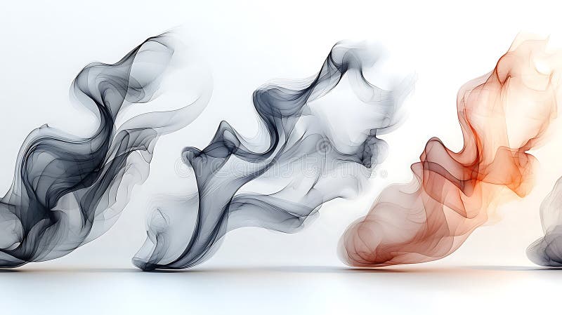 Flowing Ink Wave Designs Monochrome and Warm Tones Create Dynamic ...