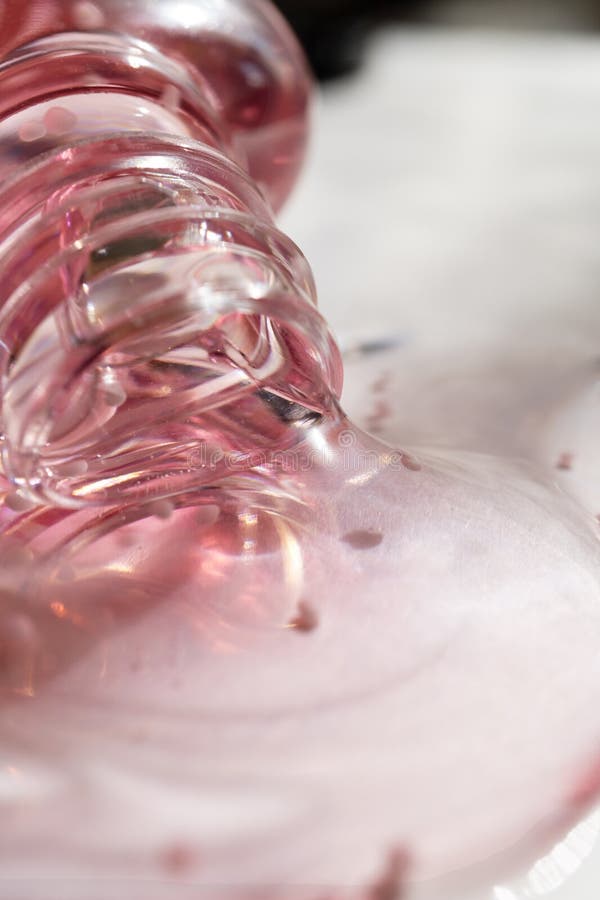 Cosmetics Pouring Out of a Bottle Stock Photo - Image of flow, macro ...