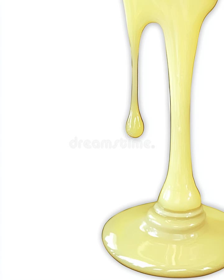 Flowing Lime Cream Drip Creating a Minimalistic Backdrop for Creative ...