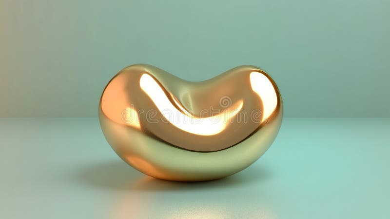 Flowing Metallic Liquid Sunset Reflection Abstract Background Design ...