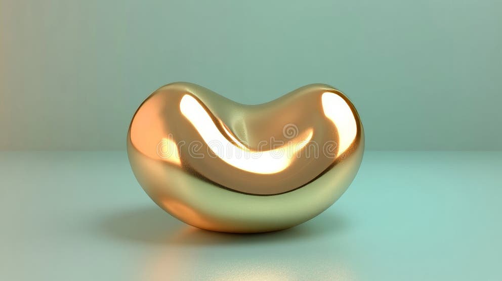 Flowing Metallic Liquid, Sunset Reflection, Abstract Background, Design ...