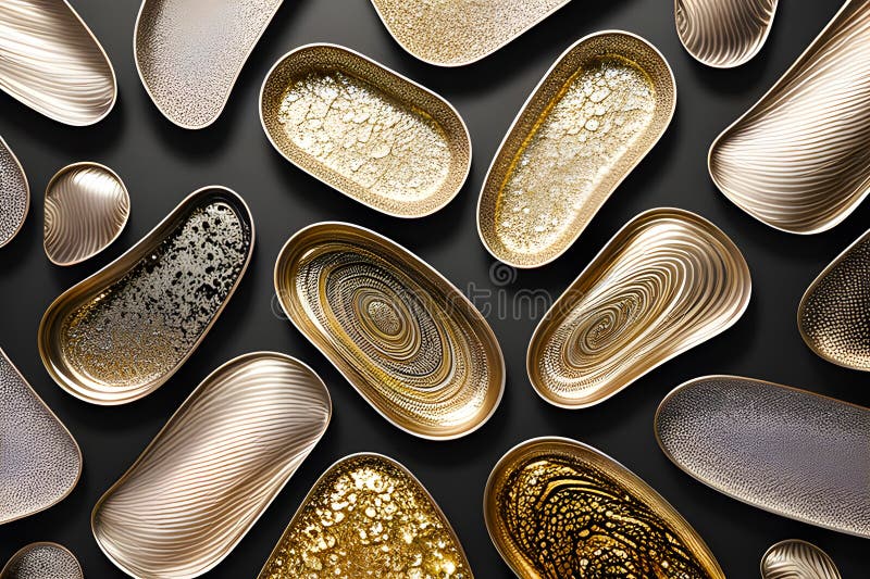 Flowing Metallic Patterns Molten Textures Mesmerizing Liquid-like ...