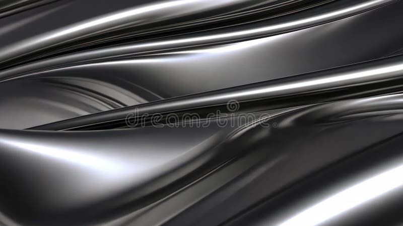 Flowing Metallic Textures Showcased in Smooth, Reflective Surfaces ...