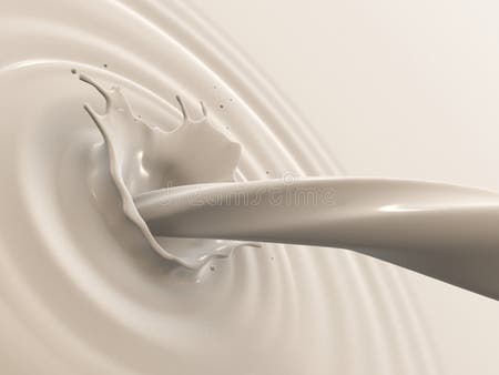Flowing milk stock illustration. Illustration of close - 5970474