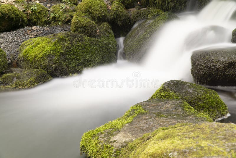 Flowing Motion of Waterfall Stock Image - Image of garden, close: 122244339
