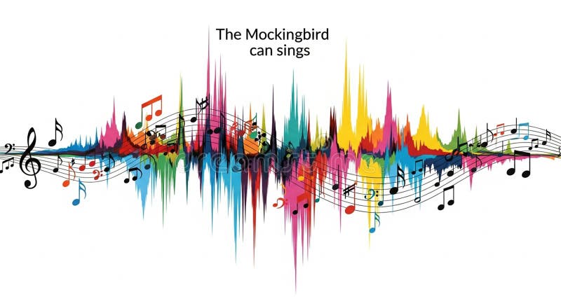 Flowing Musical Notes Dance Across a Vibrant, Multicolored Audio ...