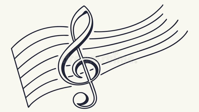 Flowing Musical Notes Treble Clef Harmony Vector, Vector Design ...